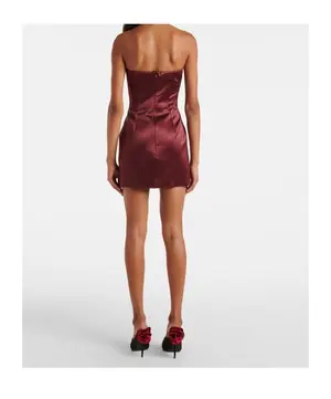 Magda Butrym Silk And Wool Satin Corset Dress