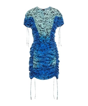 Stella McCartney Printed Silk Minidress - Blue