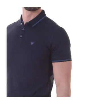 Emporio Armani Logo Slim Polo Shirt - Black