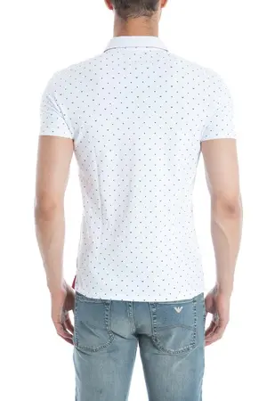 Emporio Armani Logo Slim Polo Shirt - White