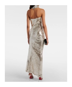Maticevski Exhilarate Gathered Sequined Gown