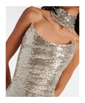 Maticevski Exhilarate Gathered Sequined Gown