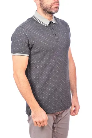 Emporio Armani Logo Slim Polo Shirt - Gray