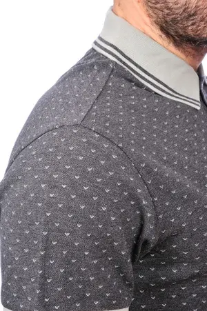 Emporio Armani Logo Slim Polo Shirt - Gray
