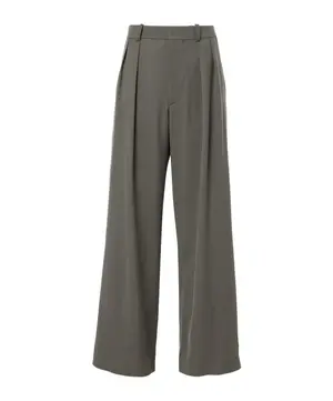 Wardrobe.NYC High-waisted Wide-leg Casual Pants - Black