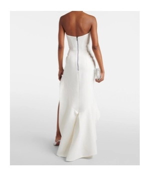 Maticevski Strapless Ruffled Evening Gown