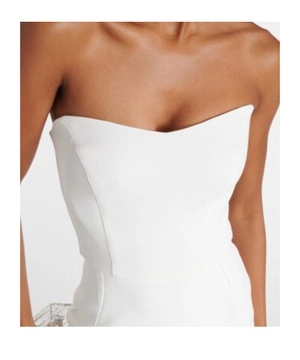 Maticevski Strapless Ruffled Evening Gown