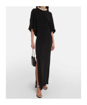 Stella McCartney Crystal-braided Maxi Dress