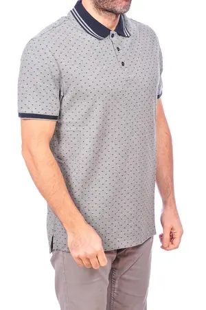 Emporio Armani Logo Slim Polo Shirt - Gray