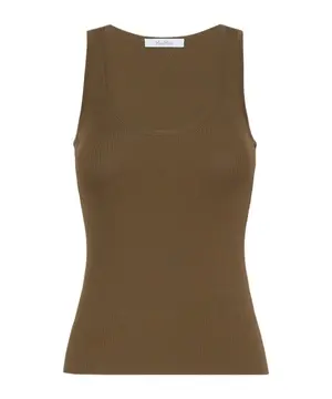 Max Mara Sleeveless Vest - Mud Color