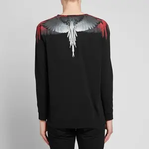 MARCELO BURLON COUNTY OF MILAN Printed Long-sleeved T-shirt - Black