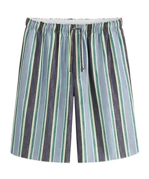 Dior Dioriviera Oblique Sun Stripes Shorts - Gray