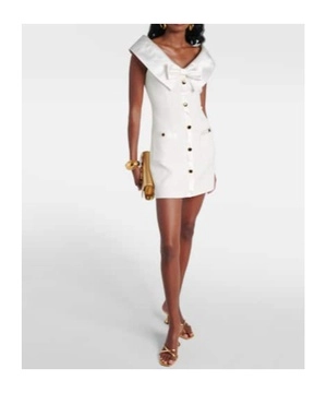 Alessandra Rich Bow-detail Cady Minidress