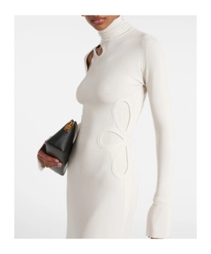 Victoria Beckham Cutout Jersey Midi Dress