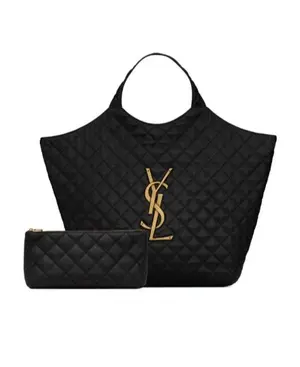 Saint Laurent Icare Maxi Shopping Bag In Quilted Lambskin