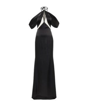 David Koma Off-shoulder Tulle Gown - Black