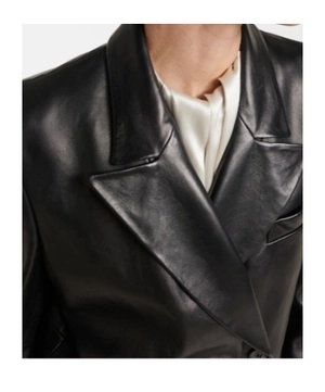 Magda Butrym Double-breasted Leather Coat