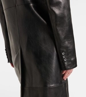 Magda Butrym Double-breasted Leather Coat