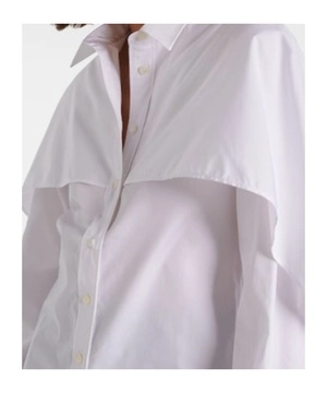 Stella McCartney Caped Cotton Blouse