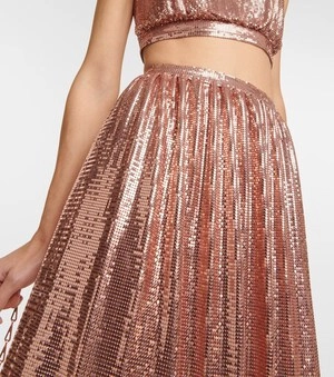 Rabanne Metallic Mesh Maxi Skirt