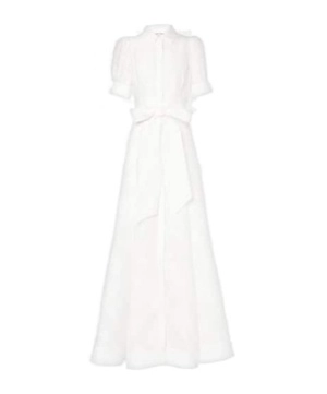 Rebecca Vallance Bridal Annette Brocade Gown - White