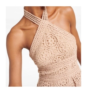 Elie Saab Midi Dress With Halter Neck And Tassel Trim