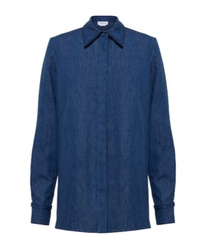 Gabriela Hearst Long Sleeve Shirt - Blue
