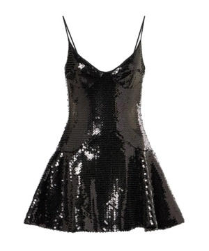 David Koma Sequined Minidress - Black