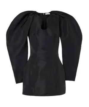 Nina Ricci Pleated Taffeta Minidress