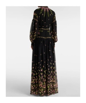 Erdem Floral Silk Voile Gown