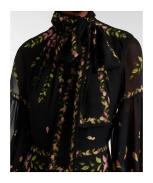 Erdem Floral Silk Voile Gown