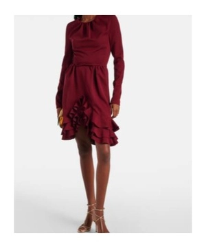 Giambattista Valli Ruffled Crêpe Mini Dress