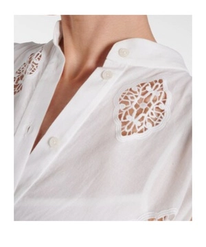 Erdem Embroidered Cotton-blend Minidress