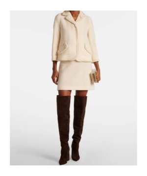 Giambattista Valli High-rise Wool-blend Tweed Miniskirt