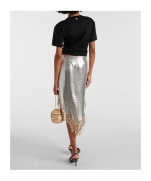 Rabanne Chainmail Asymmetric Midi Skirt