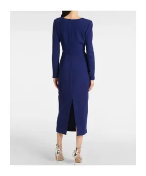Roland Mouret Wool Crêpe Midi Dress