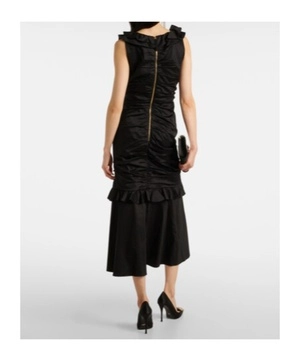 Carolina Herrera Ruffled Cotton-blend Midi Dress