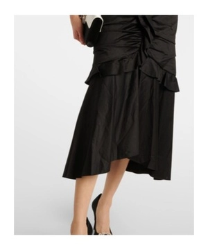 Carolina Herrera Ruffled Cotton-blend Midi Dress