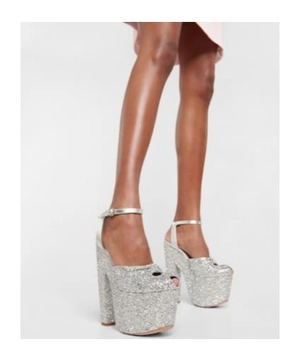 Giambattista Valli Glitter Platform Sandals