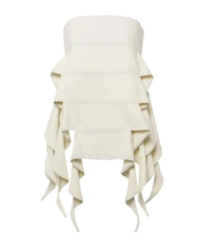 Y/project Bug Off-shoulder Denim Top