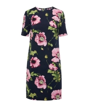 Oscar De La Renta Floral Cotton-blend Minidress - Black
