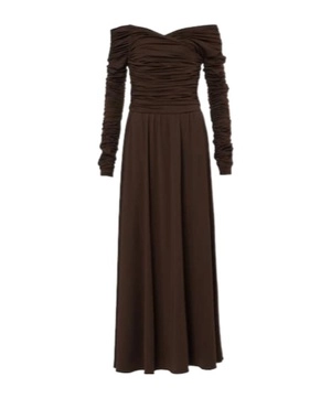 Altuzarra Charlotte Off-shoulder Jersey Maxi Dress - Black