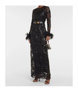 Erdem Malvina Embellished Silk Gown