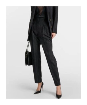 BLAZÉ MILANO Pinstripe Wool Straight Pants