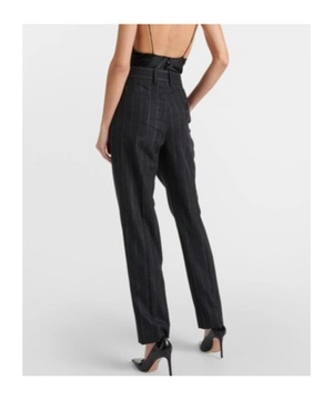 BLAZÉ MILANO Pinstripe Wool Straight Pants