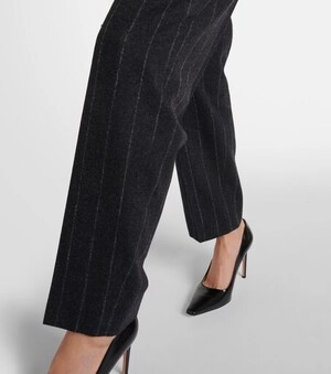BLAZÉ MILANO Pinstripe Wool Straight Pants