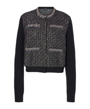 Giambattista Valli Sequined Knit Cardigan - Black