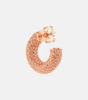 Amina Muaddi Cameron Embellished Hoop Earrings