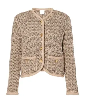 PATOU Button Long-sleeved Sweater - Nude