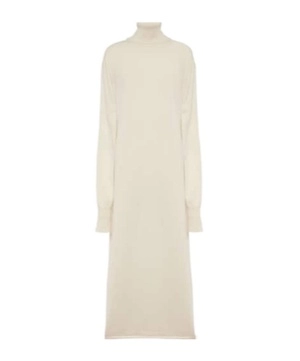 JIL SANDER Knitted Cashmere Midi Dress